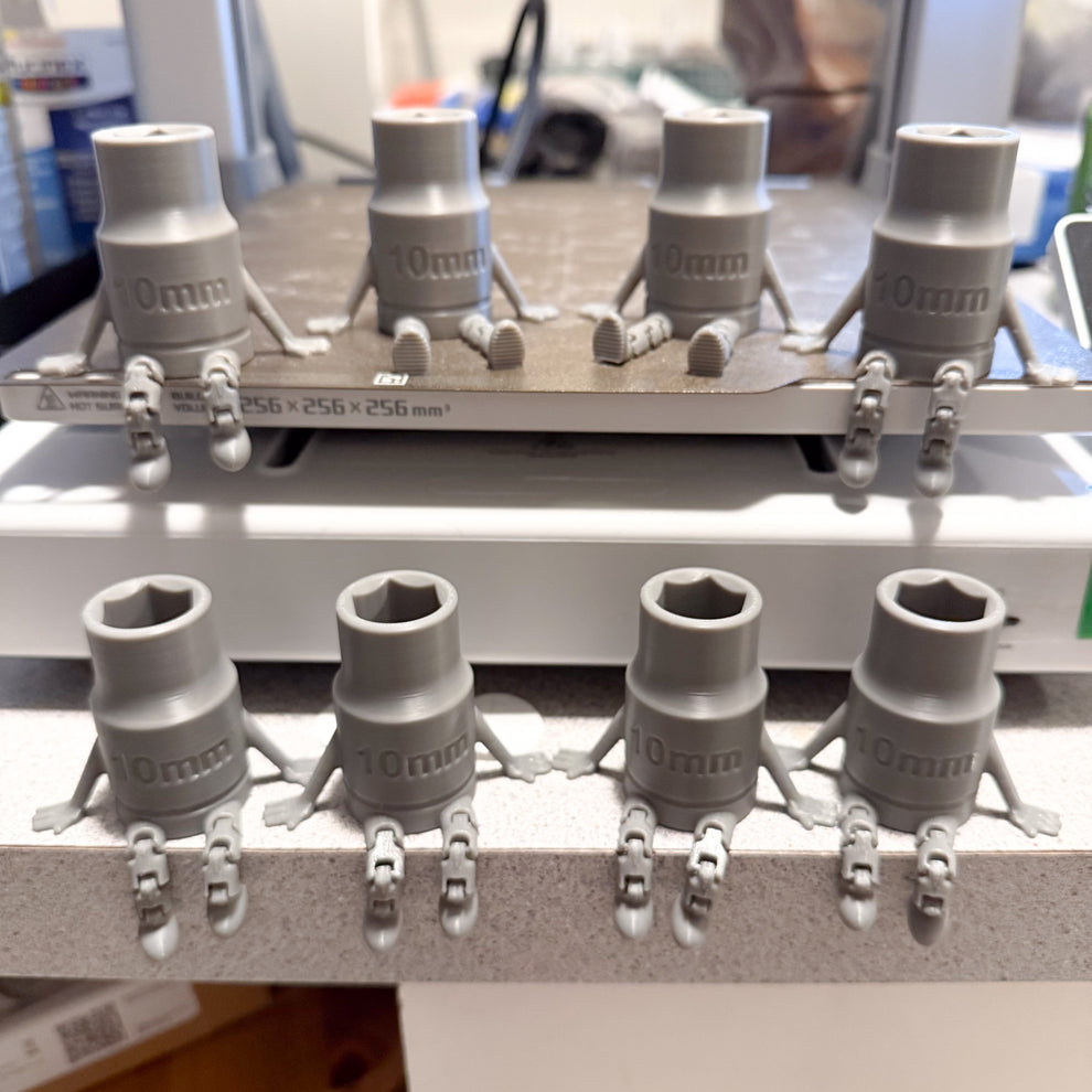 3D Printed Socket Buddy - 10mm - Articulated - Mechanic - Tools - Humo ...