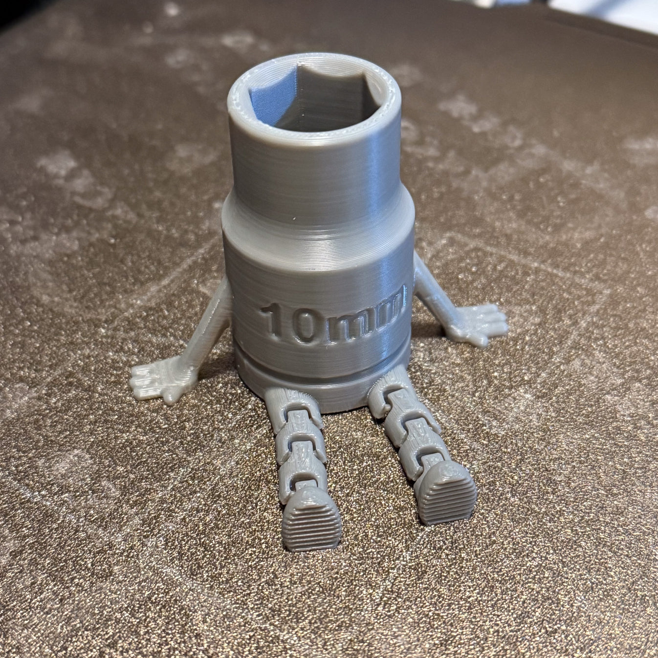 3D Printed Socket Buddy - 10mm - Articulated - Mechanic - Tools - Humo ...